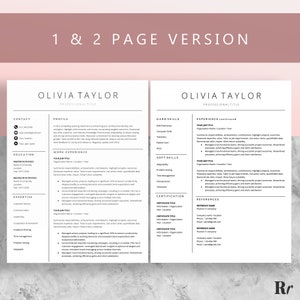 ATS Resume Google Docs Resume Template, Clean CV Template , Resume and ...