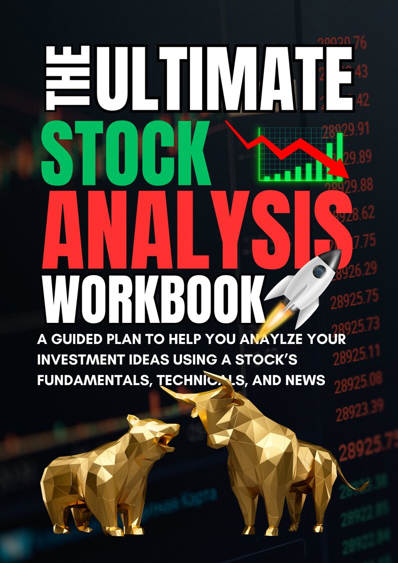Stock Analysis Workbook Fundamental & Technical Analysis for Retail ...