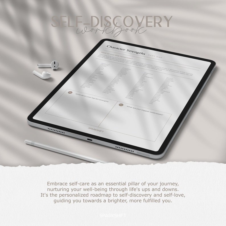 True Self Discovery Workbook Digital Self-discovery Notebook for iPad ...