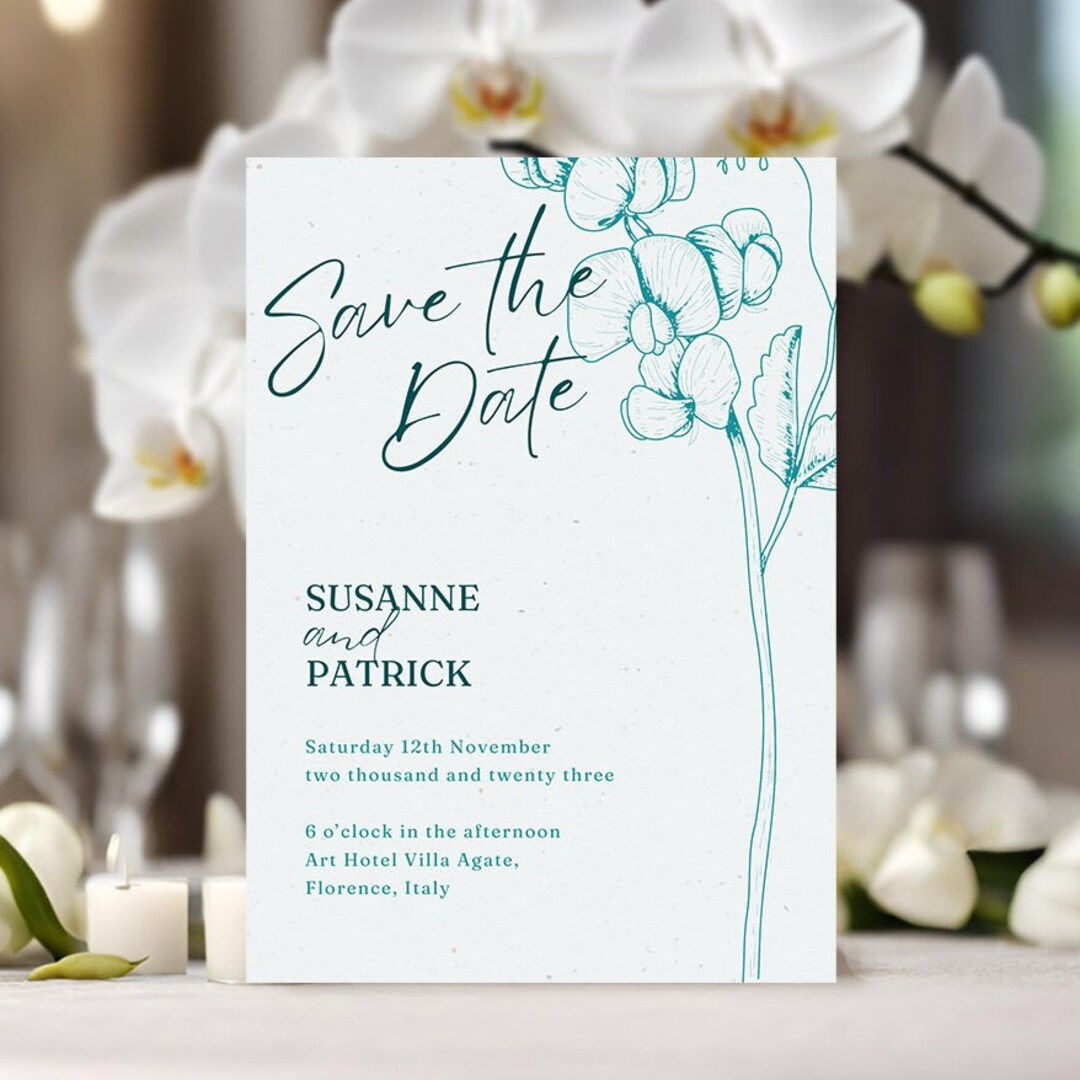 Digital Wedding Invitation Template Custom Wedding Announcement ...