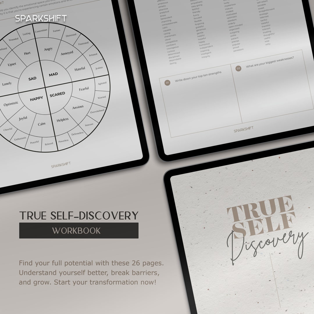 True Self Discovery Workbook Digital Self-discovery Notebook for iPad ...