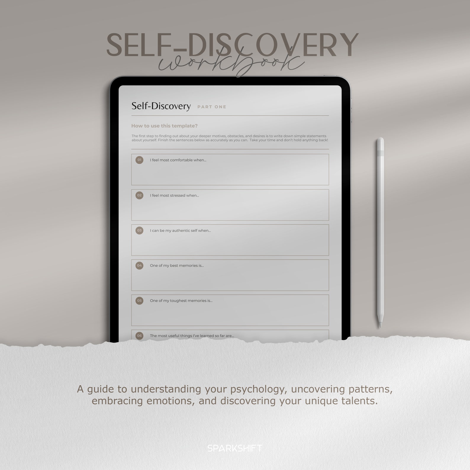 True Self Discovery Workbook Digital Self-discovery Notebook for iPad ...