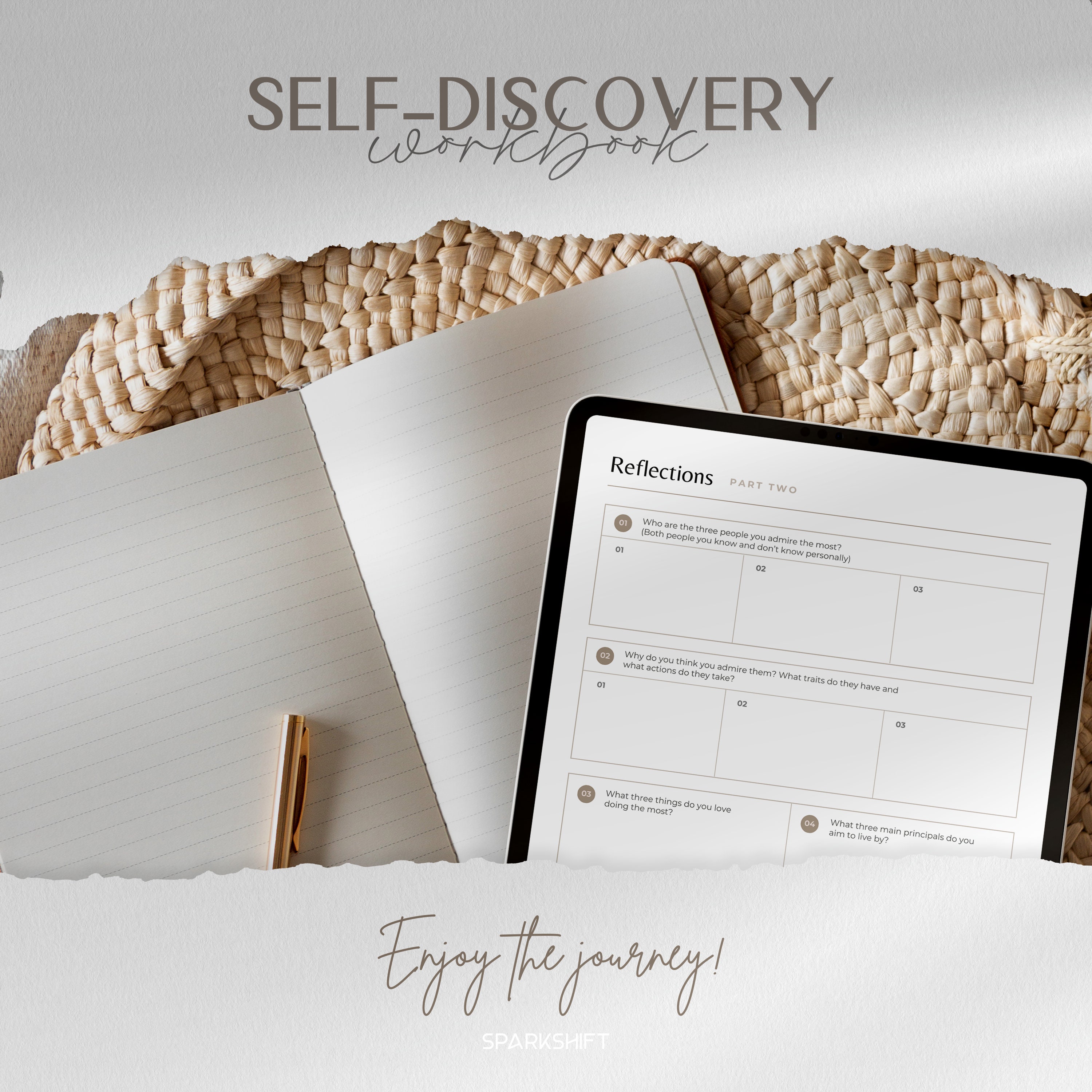 True Self Discovery Workbook Digital Self-discovery Notebook for iPad ...