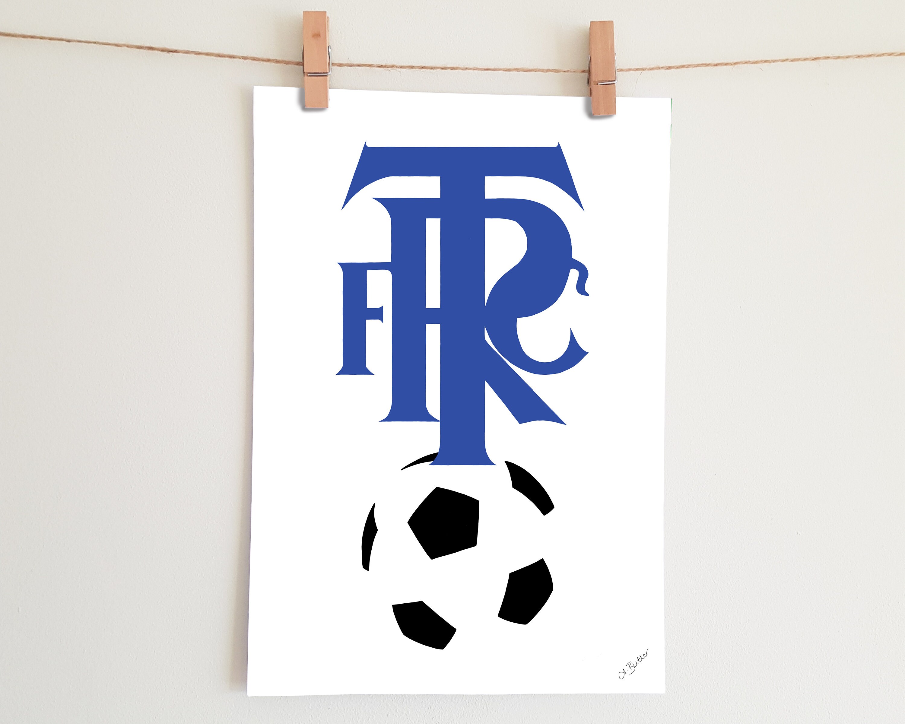 Tranmere Rovers Football Club TRFC A5 A4 y A3 Art Print | Etsy