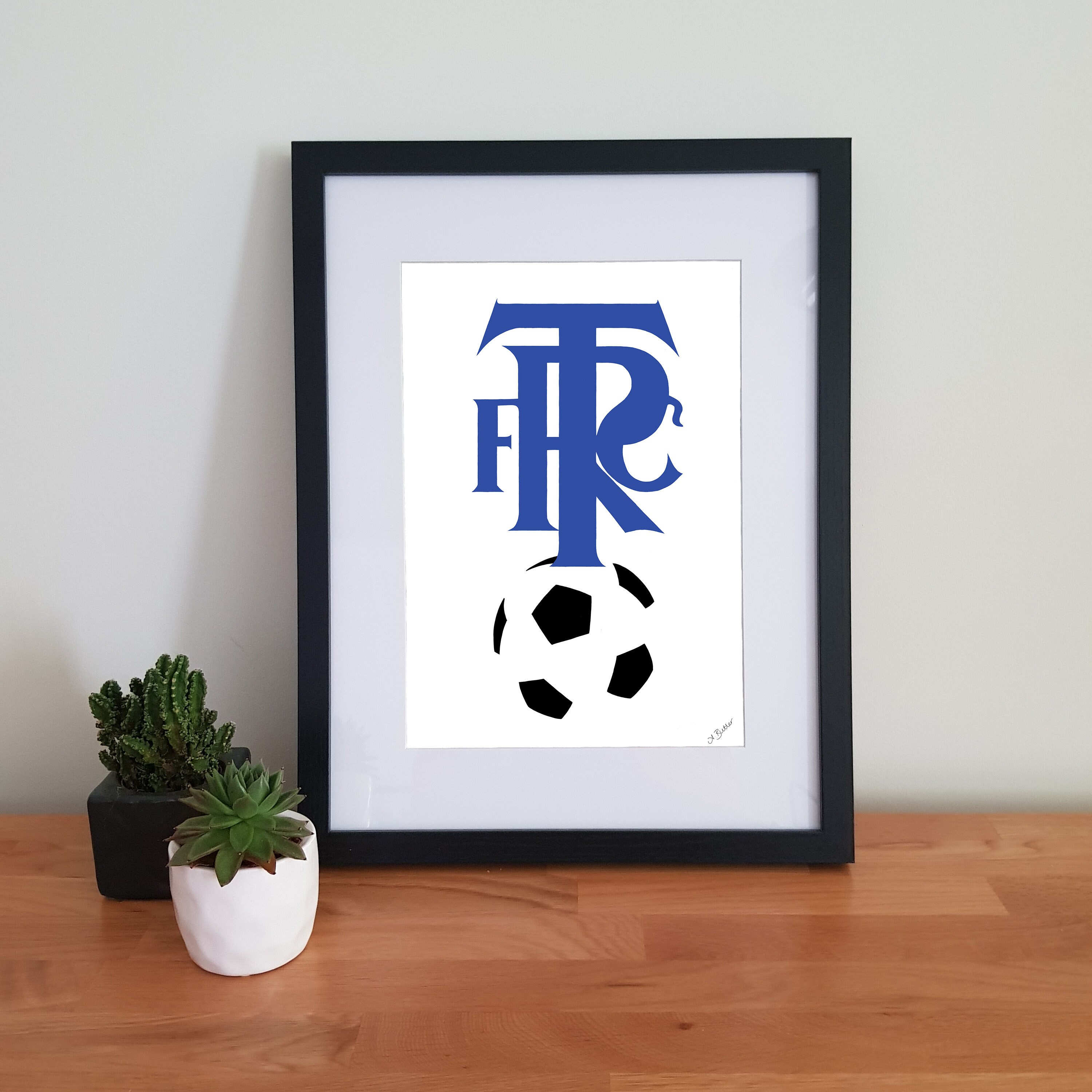 Tranmere Rovers Football Club TRFC A5 A4 y A3 Art Print - Etsy México