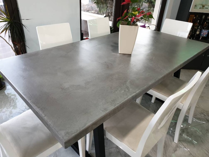 Concrete Dining Tables, Concrete Kitchen Tables, Solid Concrete Tables ...