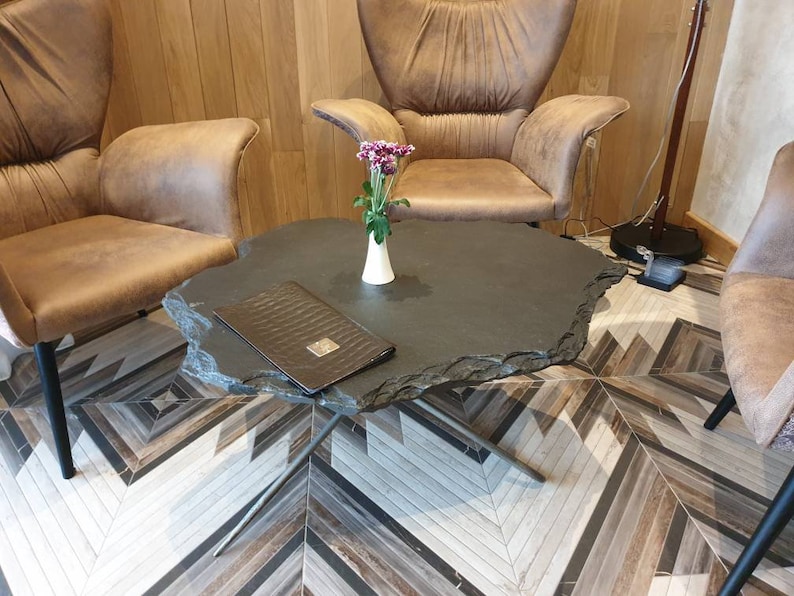 Stone Table Stone End Coffee Table Real Stone Table With - Etsy