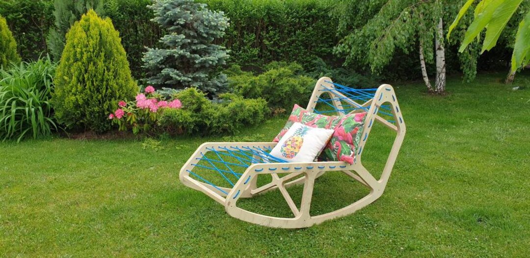 2in1 Smart Hammock Stool, Deck Chair, Lounge Chair, Sunbed, Sun Lounger ...