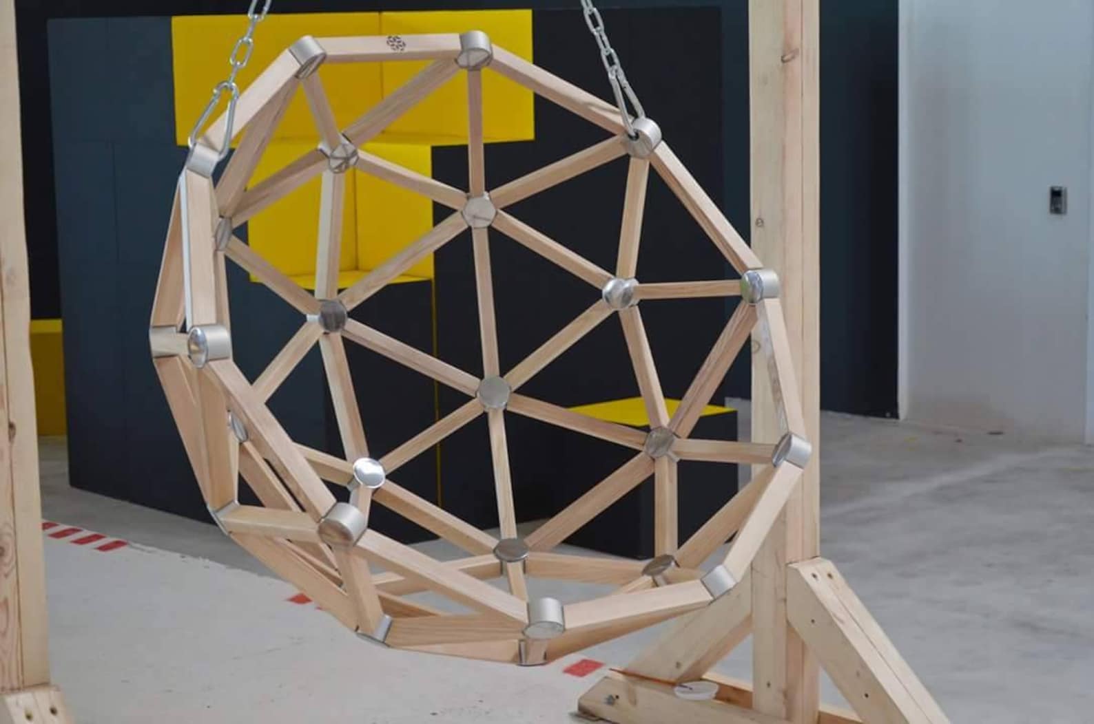 Geodesic Dome Semisphere Swing Chair - Etsy