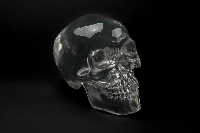 Crystal Skull Clear Resin Skull Clear Skull Epoxy Resin - Etsy