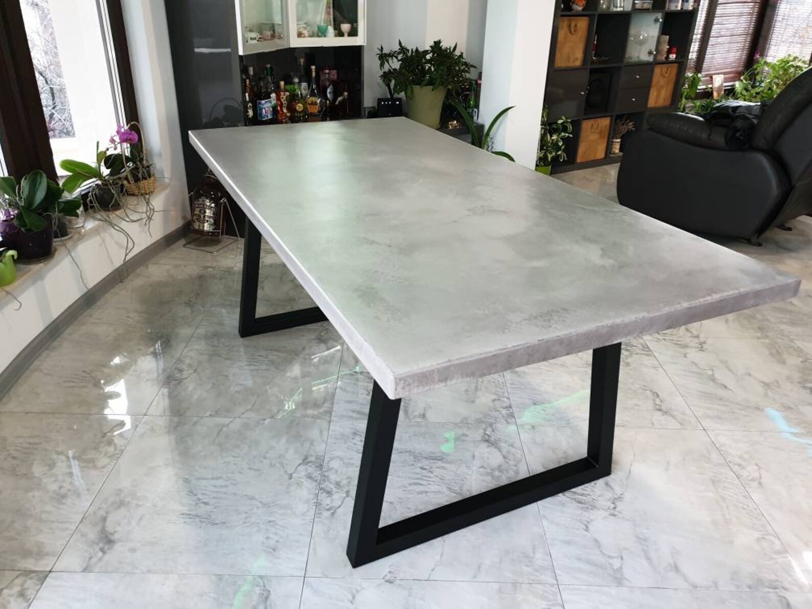 Concrete Dining Tables, Concrete Kitchen Tables, Solid Concrete Tables ...