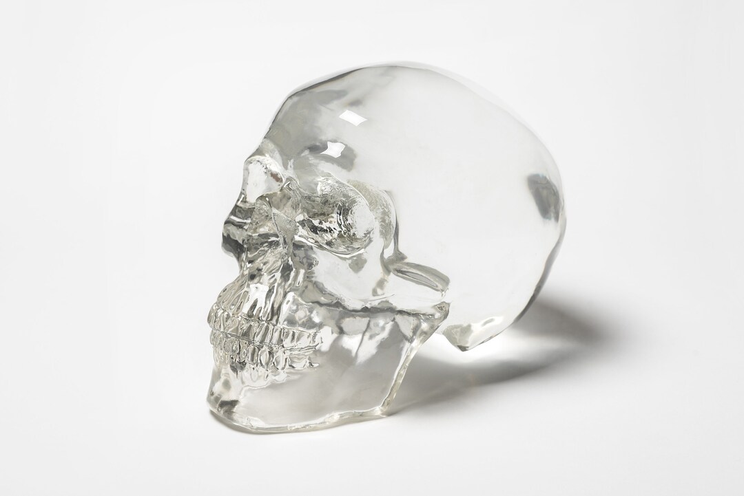 Crystal Skull, Clear Resin Skull, Clear Skull, Epoxy Resin Skull, Real ...