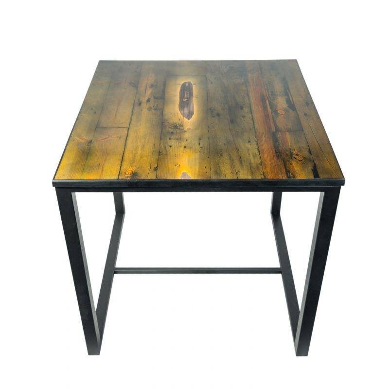 Resin Coffee Table Wood Table Square Table Resin Furniture - Etsy