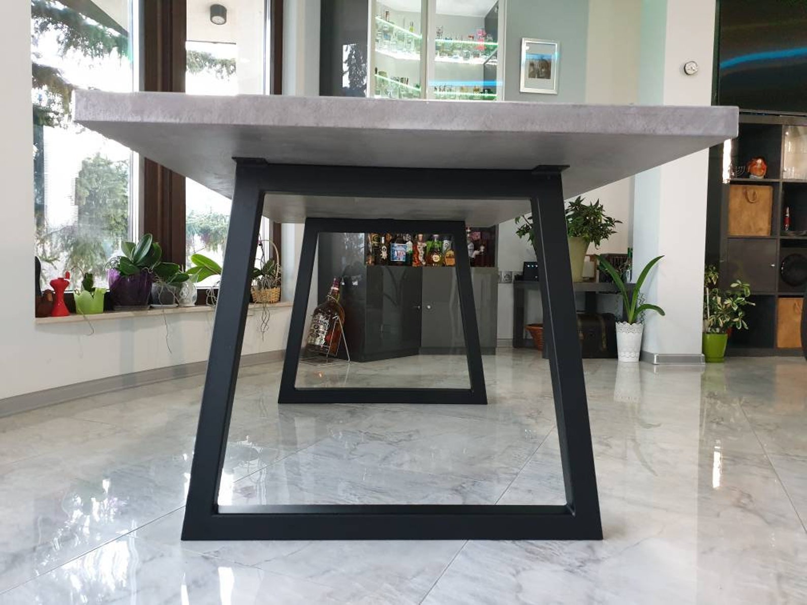 Concrete Dining Tables, Concrete Kitchen Tables, Solid Concrete Tables ...