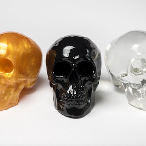 Crystal Skull, Clear Resin Skull, Clear Skull, Epoxy Resin Skull, Real ...