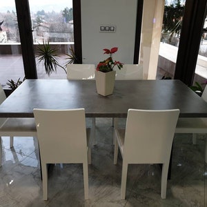 Concrete Dining Tables, Concrete Kitchen Tables, Solid Concrete Tables ...