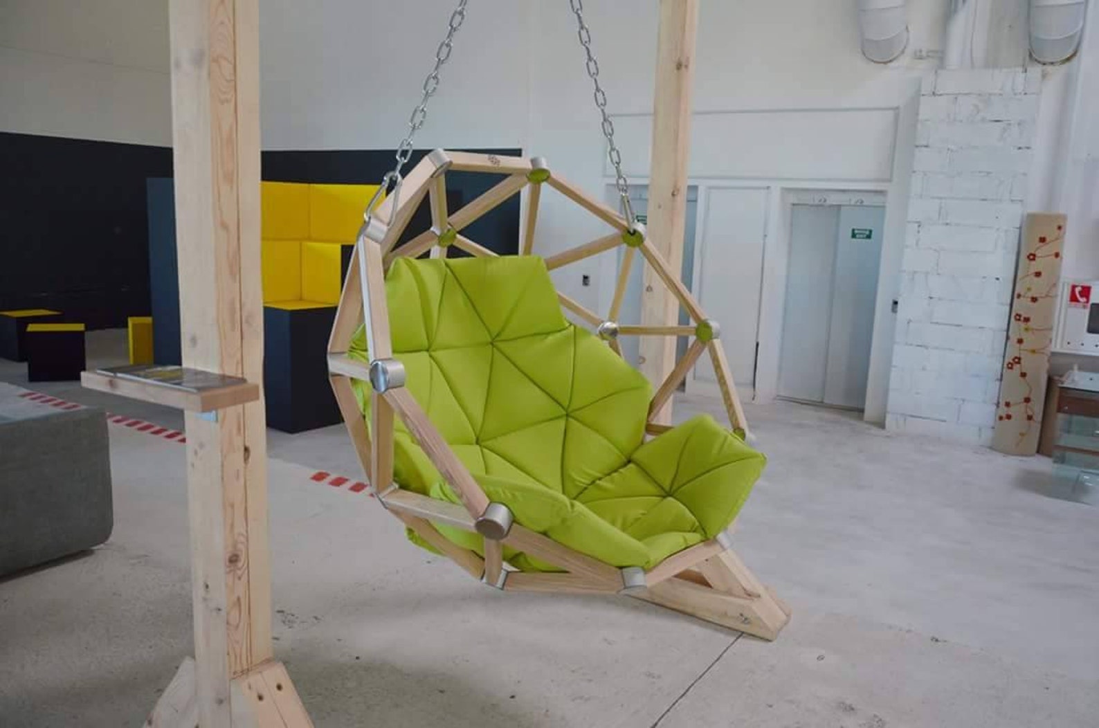Geodesic Dome Semisphere Swing Chair - Etsy