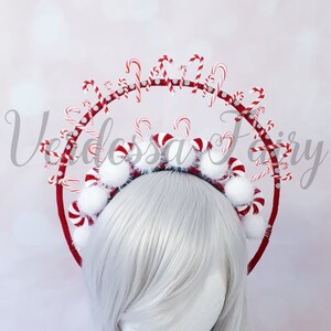 Candy Cane Headband. Christmas Candy Cute Headband. Sweet Holiday ...