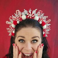 Candy Cane Twist Headband - Etsy