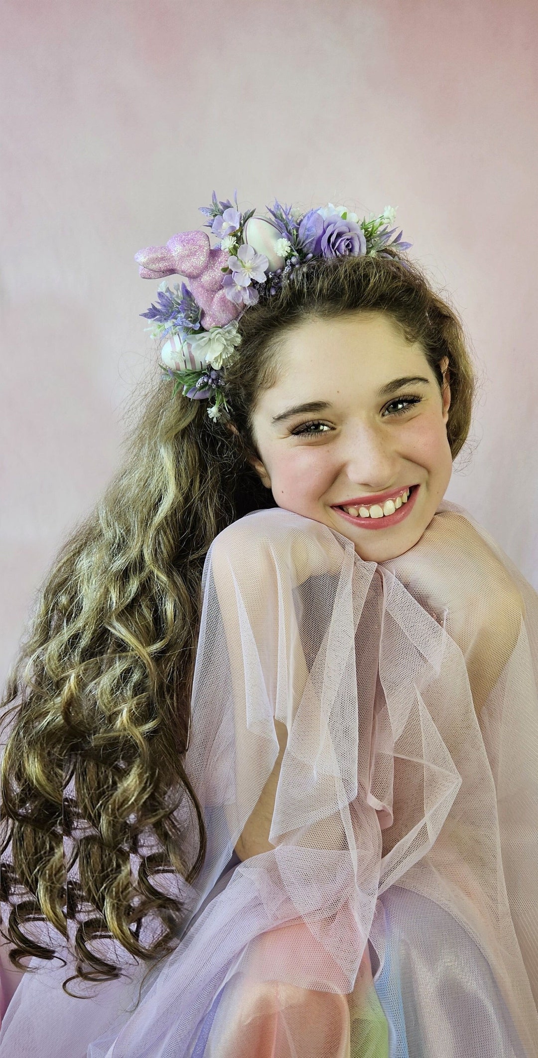 Easter Purple and White Headband Fascinator. Easter Asymmetrical ...
