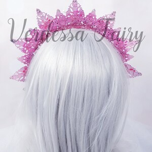 Barbie Pink Candy Crown. Pink Metal Lace Crown. Pink Ombre Crown. Candy ...