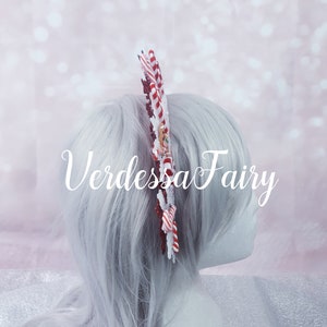 Candy Cane Headband. Christmas Gingerbread Cute Headband. Sweet Holiday ...