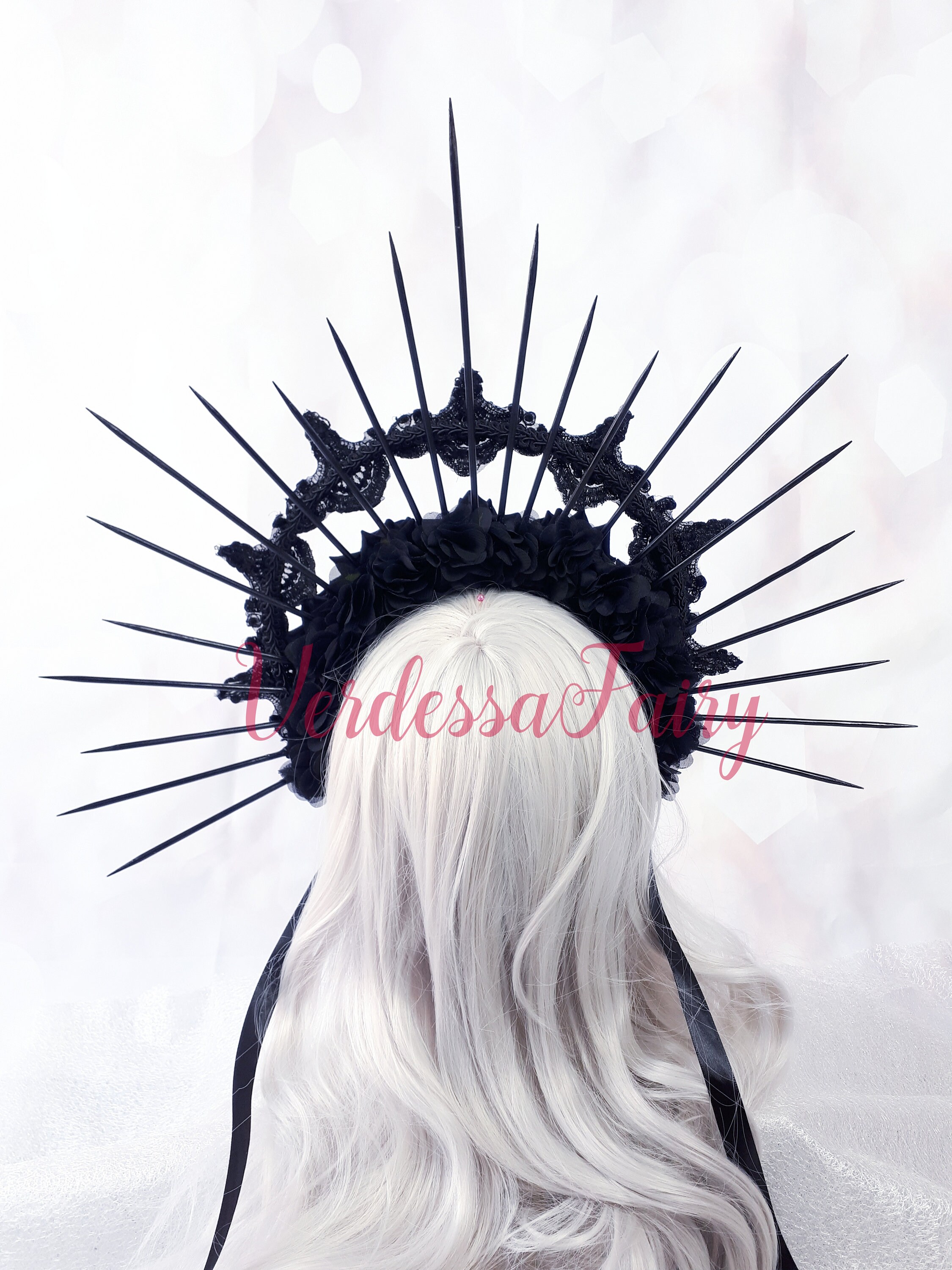 Evil Queen Spiked Headdress. Vampire Queen Crown Black Gothic - Etsy ...