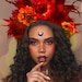 Fire Goddess Headdress: Red & Black Branch Crown - Gothic Fairy Cosplay ...