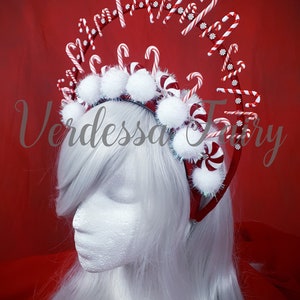 Candy Cane Headband. Christmas Candy Cute Headband. Sweet Holiday ...