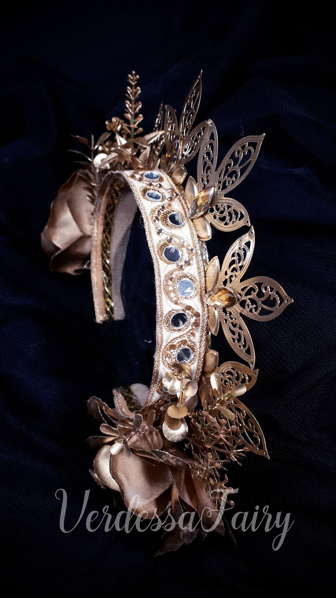 Gold Grecian Goddess Headpiece. Golden Queen Headband Tiara. - Etsy