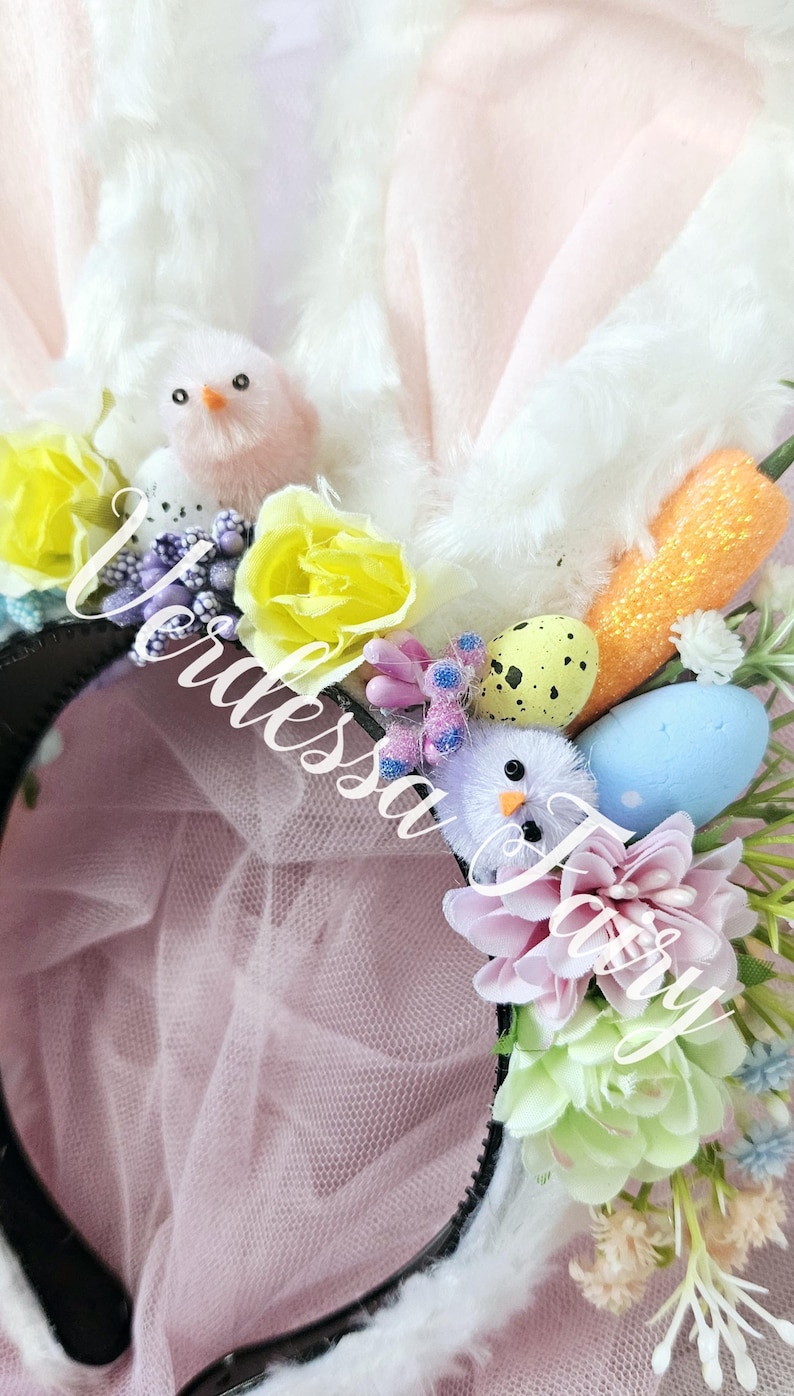 Easter Bunny Ears Headband. Easter Headpiece. White Bunny Rabbit ...