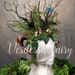 Mother Earth Goddess Headdress. Branch and Horns Forest Headpiece ...