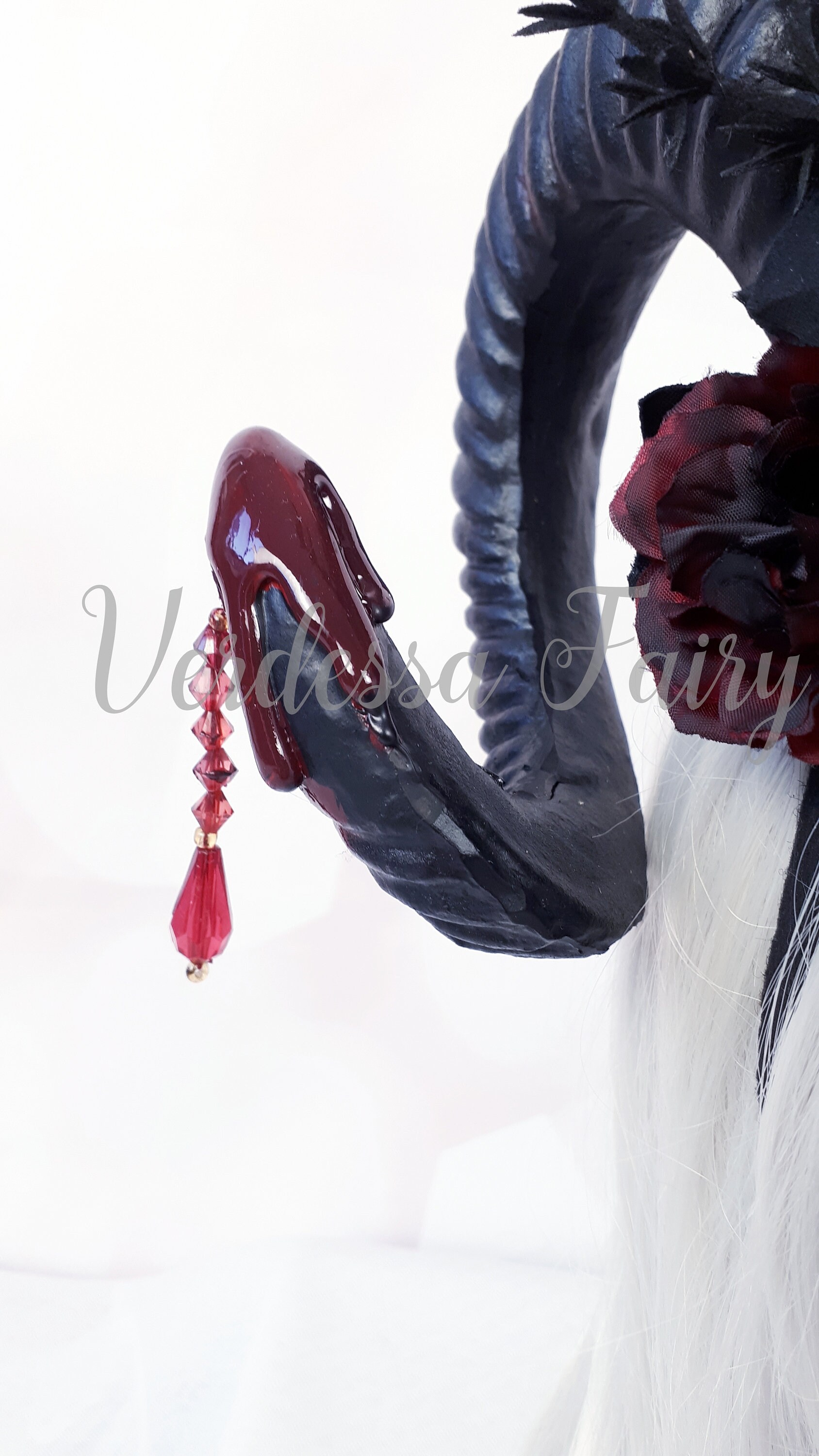 Demon Horns Headpiece. Double Horns Headdress. Ram Horn Headpiece With ...