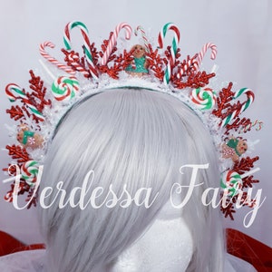 Candy Cane Headband. Christmas Gingerbread Cute Headband. - Etsy