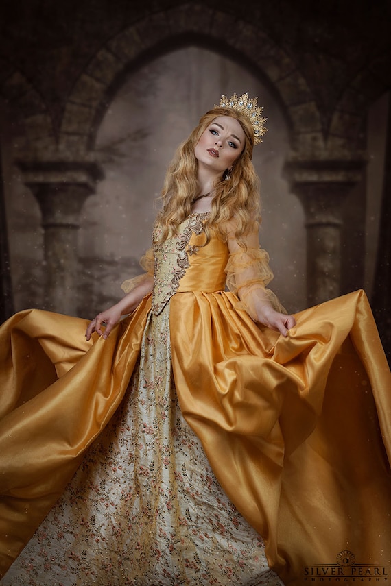 Gold Medieval Princess Crown