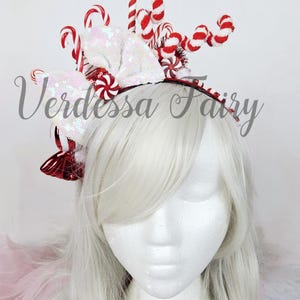Christmas Candy Cane Peppermint Headband. Whoville Dr Seuss Holiday ...