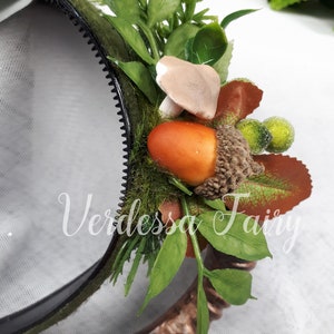 Mother Nature Forest Headpiece. Mini Ram Horns Headpiece. Green Forest ...