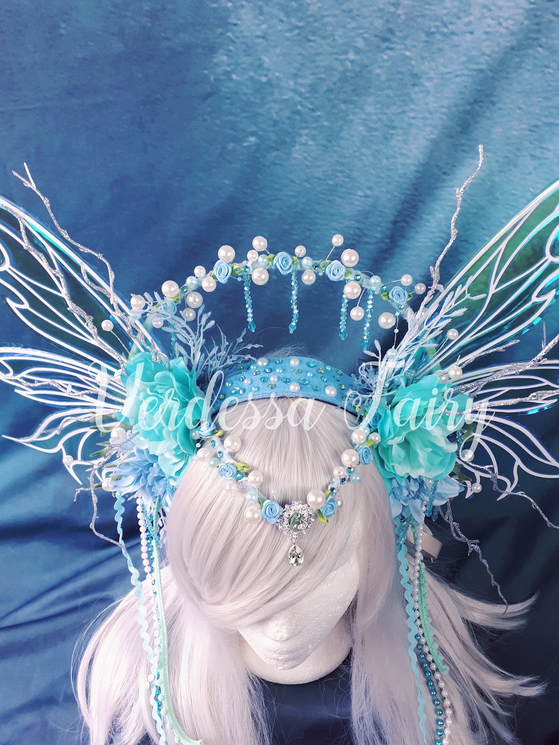 Water Fairy Wings Headpiece. Ocean Fairy Headdress. - Etsy Australia