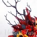 Fire Goddess Headdress: Red & Black Branch Crown - Gothic Fairy Cosplay ...