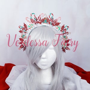 Candy Cane Headband. Christmas Gingerbread Cute Headband. - Etsy