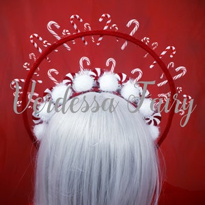 Candy Cane Headband. Christmas Candy Cute Headband. Sweet Holiday ...
