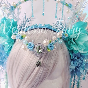 Water Fairy Wings Headpiece. Ocean Fairy Headdress. - Etsy