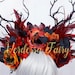 Fire Goddess Headdress: Red & Black Branch Crown - Gothic Fairy Cosplay ...
