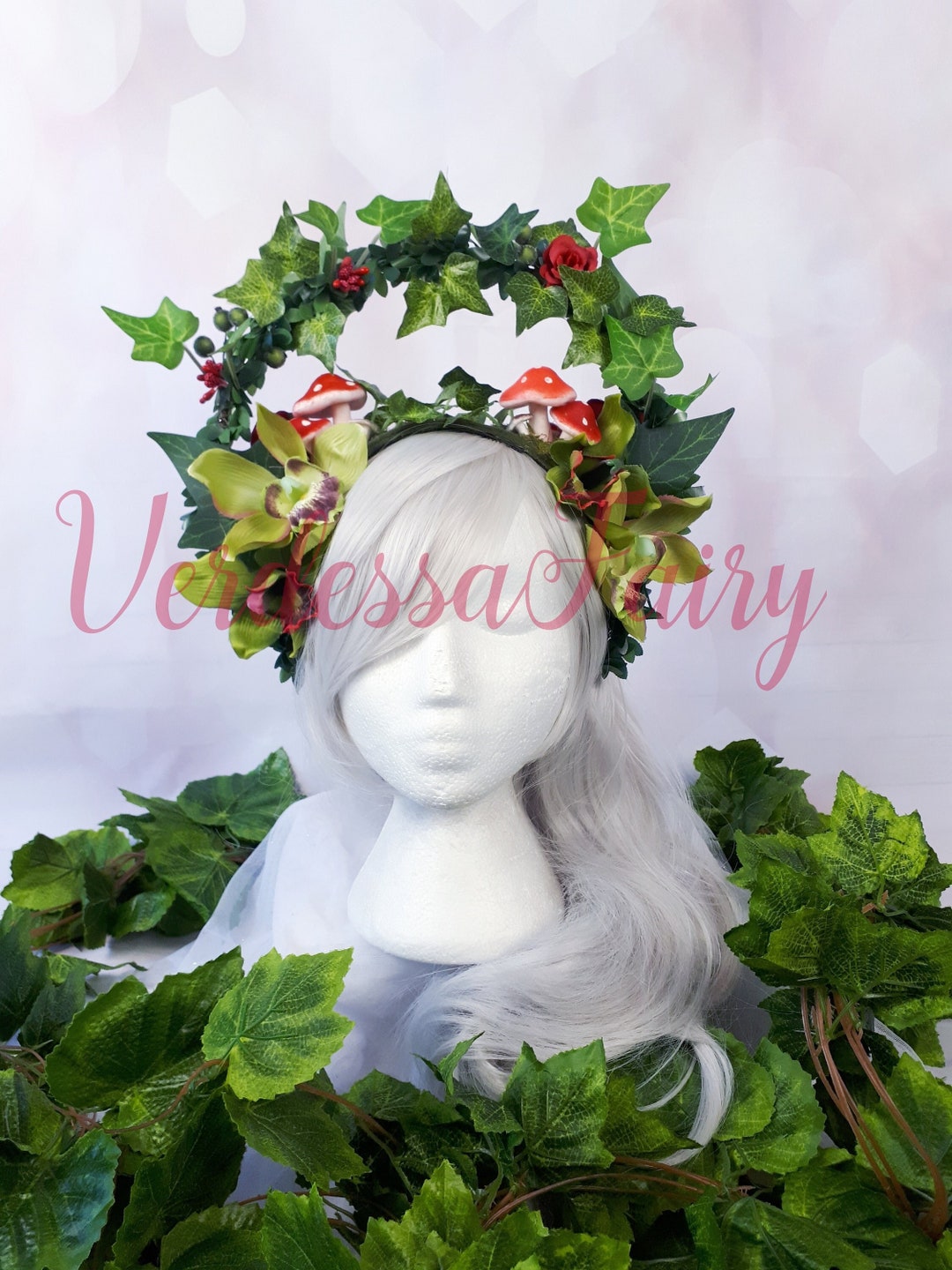 Mother Earth Goddess Headdress: Poison Ivy Halo, Forest Fairy Crown - Etsy