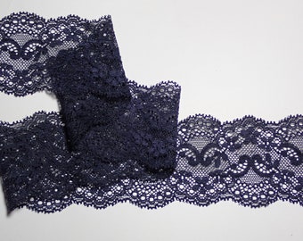 Navy Blue Lace Trim | Etsy