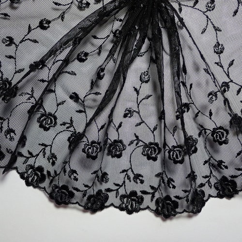 Black Pearl Soft Tulle Lace Net Fabric 60 Wide Price 1 Yard | Etsy