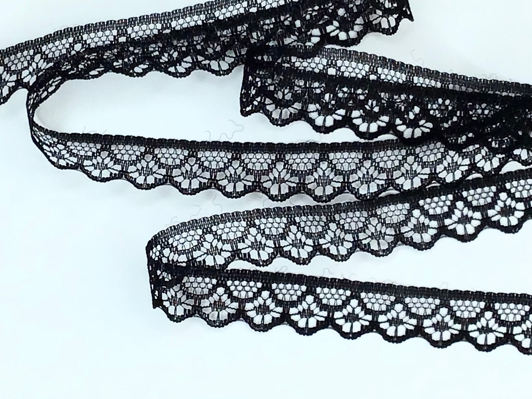 10 METRES Black Narrow Vintage Lace Trim 1.5cm/15mm - Etsy