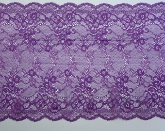 Purple Stretch Lace | Etsy