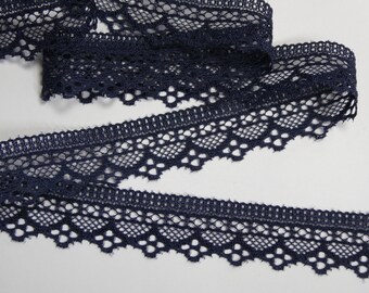 Navy Blue Lace Trim | Etsy