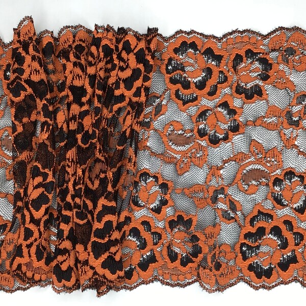 Orange Lace Fabric - Etsy UK